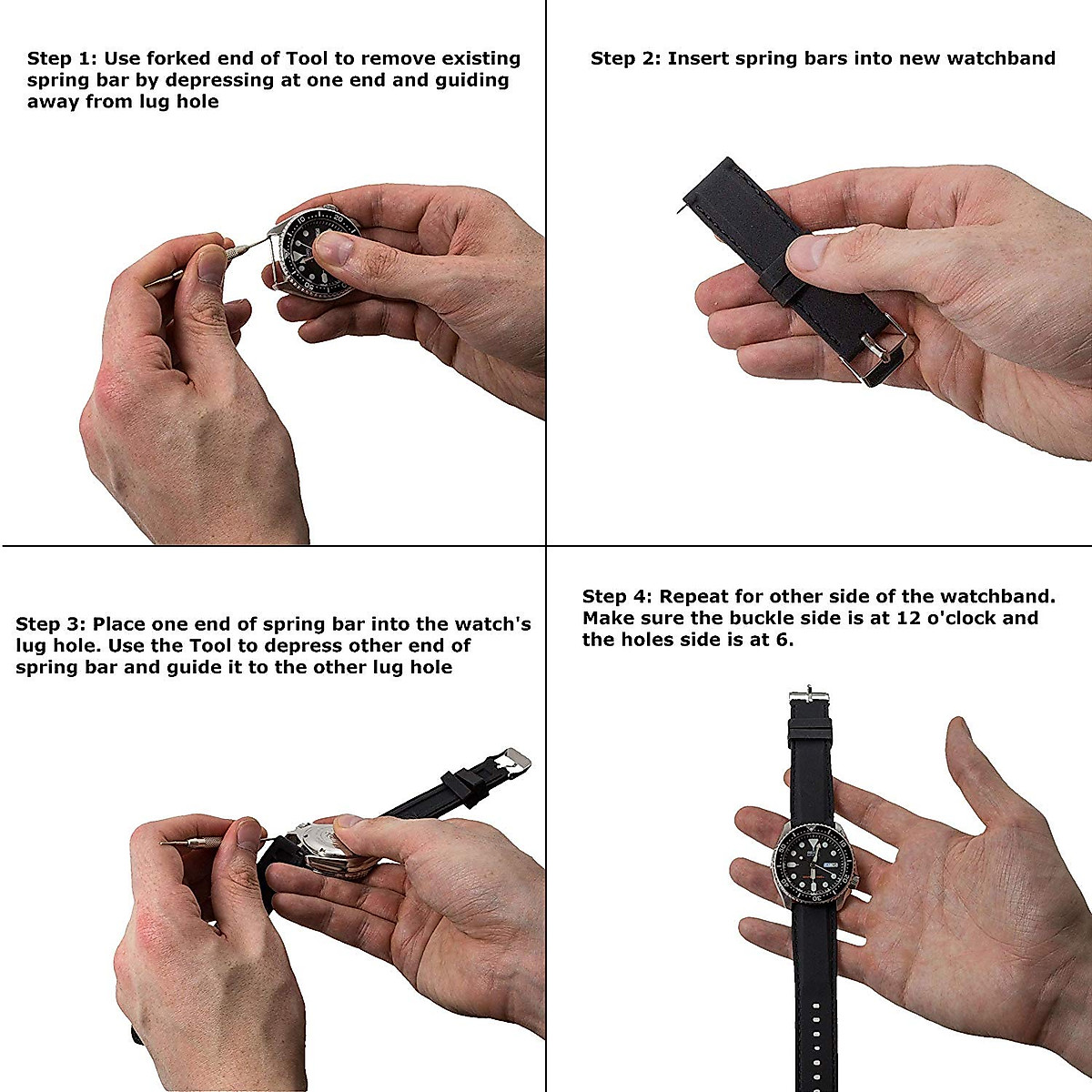 Benchmark Basics Navy Blue 22mm Suede Watch Strap - Vintage Leather Watch Band for Men & Women - Compatible with Regular & Smart Watches