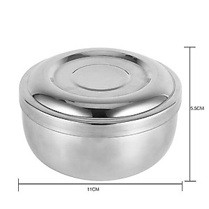 Stainless Steel Shaving Bowl, Men Wet Shaving Soap Mug Bowl Silver Metal Face Cleaning Health Care Shave Tool With Lid, Durable Shaving Soap Cream Mug Cup for Brush Men Close Shave