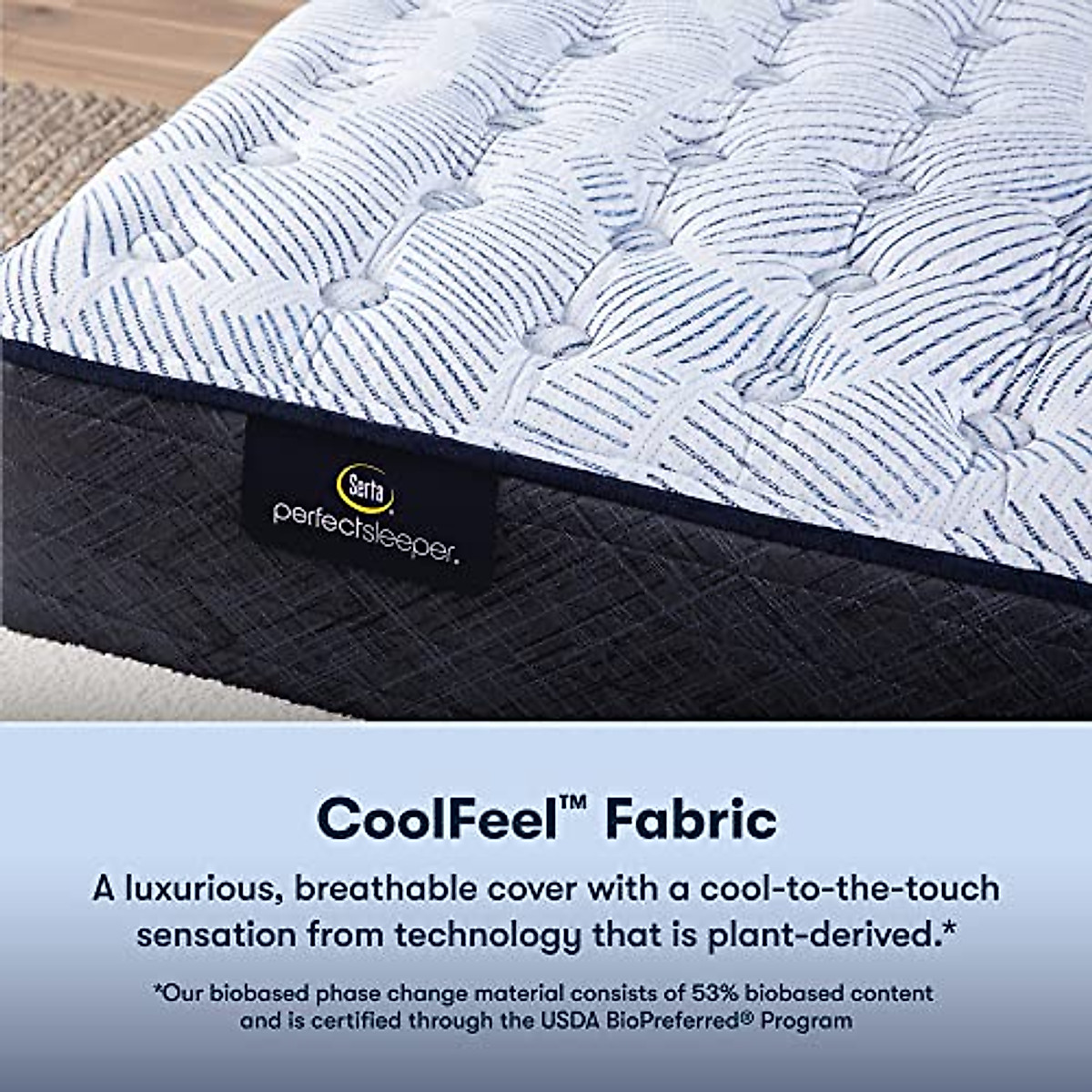 Serta Perfect Sleeper Enhanced 13.5" King Mattress - Medium, Cooling Gel Memory Foam, Pocket Innersprings for Motion Isolation, Edge Support, CertiPUR-US Certified - Nurture Night