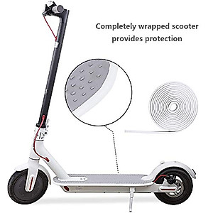 Stormytime Anti-Collision Strip Replacement for Xiaomi M365 / Pro Ninebot ES Max G30 Gotrax Electric Scooter Parts, Prevent Scooter from Friction Damage Bumper Protective (White)