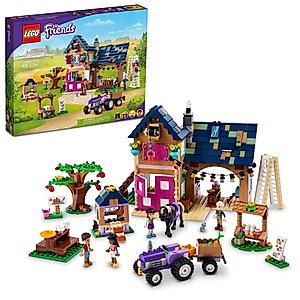 LEGO Friends Organic Farm House Set 41721 with Toy Horse, Stable, Tractor and Trailer Plus Animal Figures, for Kids, Girls and Boys Aged 7+