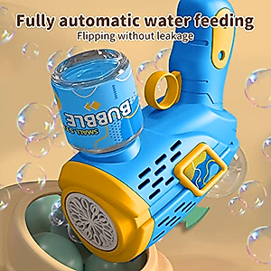 2 Sets Bubble Machine Gun, Bubble Gun with Lights/Bubble Solution, Bubbles Machine for Kids Toddlers, Summer Toy Gift for Outdoor Indoor Birthday Wedding Party - Pink Bubble Makers