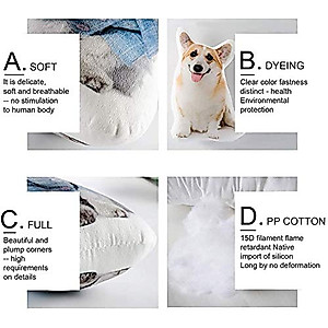 Customized Pillow, Personalized Pet Picture 3D Duplex Printing Body Dog Cat Shaped Pillow Gift for Lover, 16"
