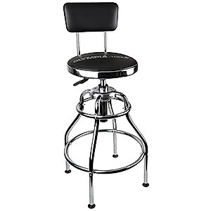 Olympia Tools 82-738 Adjustable Hydraulic Stool, Black