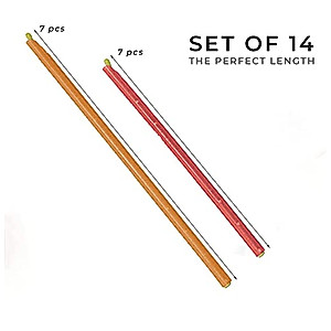 HOSEH 14 pcs Bag Sealer rod stick | Stick style rod clip | 2 Practical Length 11 & 9 inches | Eco-friendly Airtight Watertight & Leakproof | Reusable & Easy for Storage – No food contact (14)