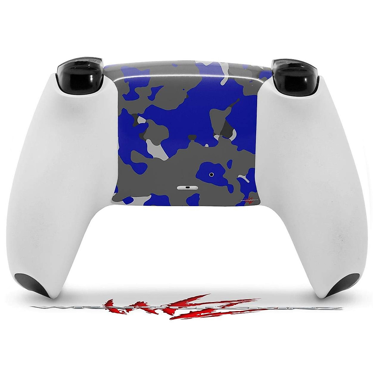 WraptorSkinz Skin Wrap compatible with Sony PS5 DualSense Controller WraptorCamo Old School Camouflage Camo Blue Royal (CONTROLLER NOT INCLUDED)