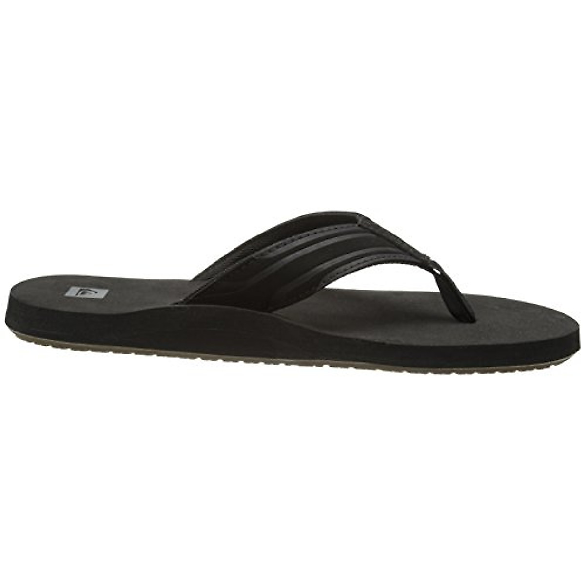 Quiksilver Men's Monkey Wrench 3 Point Sandal, Black/Black/Brown, 9 M US