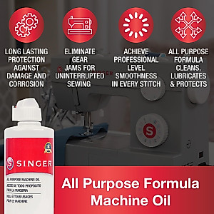 SINGER 2131E All Purpose Machine Oil, 4-Fluid Ounces