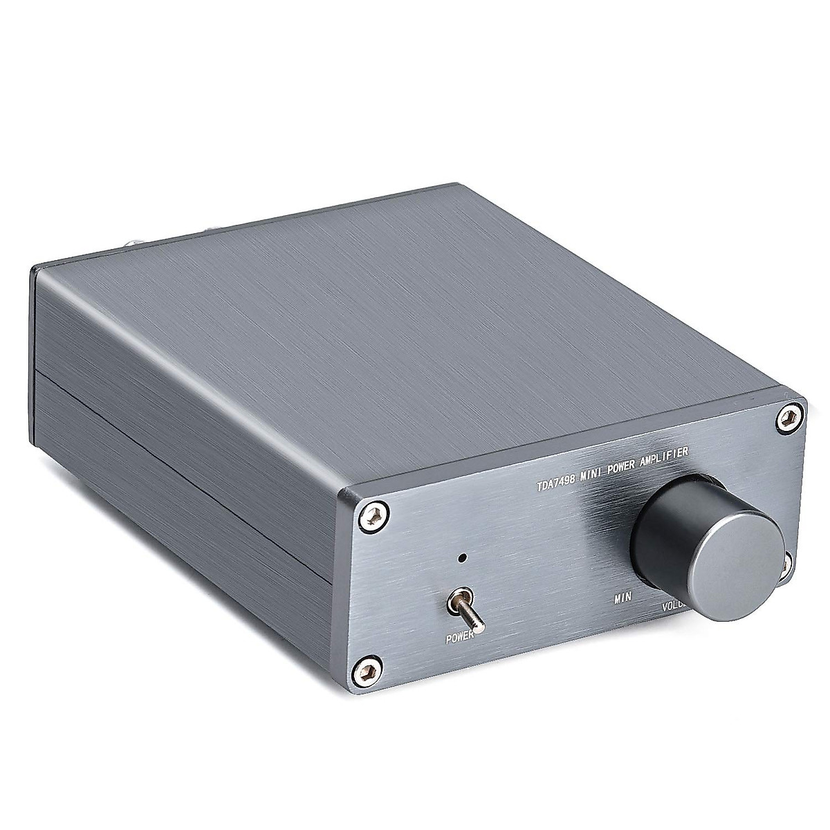 Facmogu TDA7498E Stereo Audio Amplifier Car Audio Amplifier with Power Supply DC 24V 6A,160W x 160W Dual Channel Hi-Fi Amplifier, Mini Class D Integrated Digital Amp Home Speakers (Amplifier+Adapter)