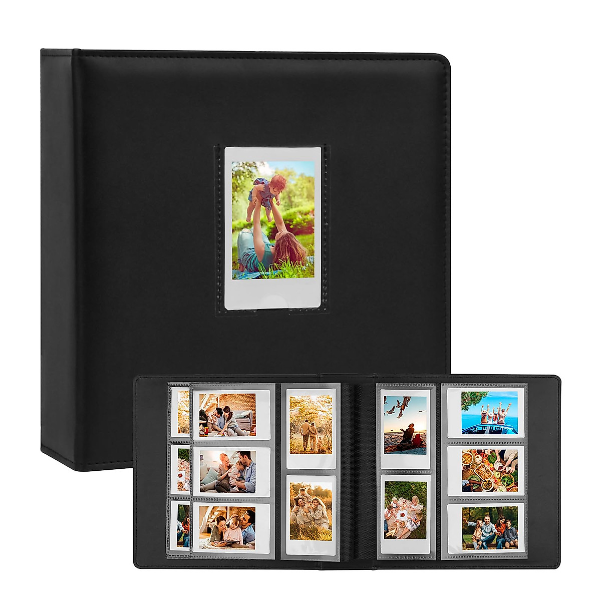 360 Pockets Photo Album for Fujifilm Instax Mini Camera Fujifilm Instax Mini 11 12 9 40 Evo Liplay 8 7+ Instant Camera(Black)