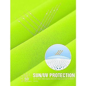 Workout Tanks Men Dry Fit Sleeveless Sport Shirts(Neon Green,M)