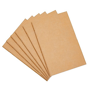 24 Pack A5 Kraft Paper Blank Journals Bulk Set, 5.5x8.5 Inch Notebooks for Kids, Drawing, Sketchbook, School Notes, Writing Stories, Travelers (Brown)