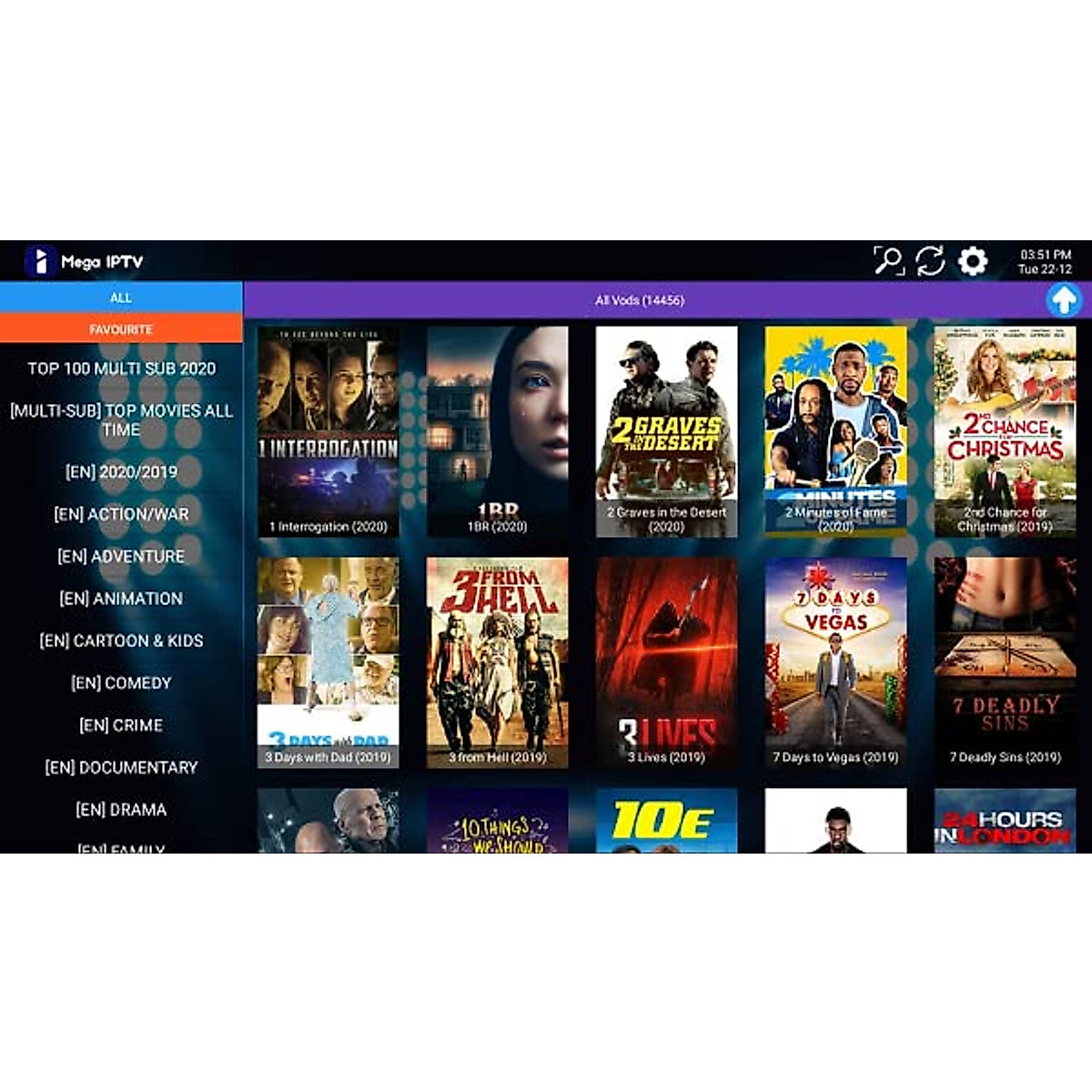 Android 12 Month IPTV HD Subscription