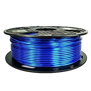 2.85mm Silk Sapphire Blue 3D Printer PLA Filament 1KG 2.2LBS Silky Feeling Shine Shiny Dark Deep Blue Material CC3D Shiny Blue 3 mm