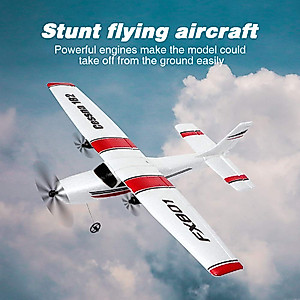 Remote Control Plane, 2.4Ghz 2 Channel RC Plane Ready to Fly,DIY RC Airplane Toy Durable EPP Foam Built-in 3-Axis Gyro System, Easy to Fly RC Aircraft for Beginners Kids and Adults(Two Batteries)