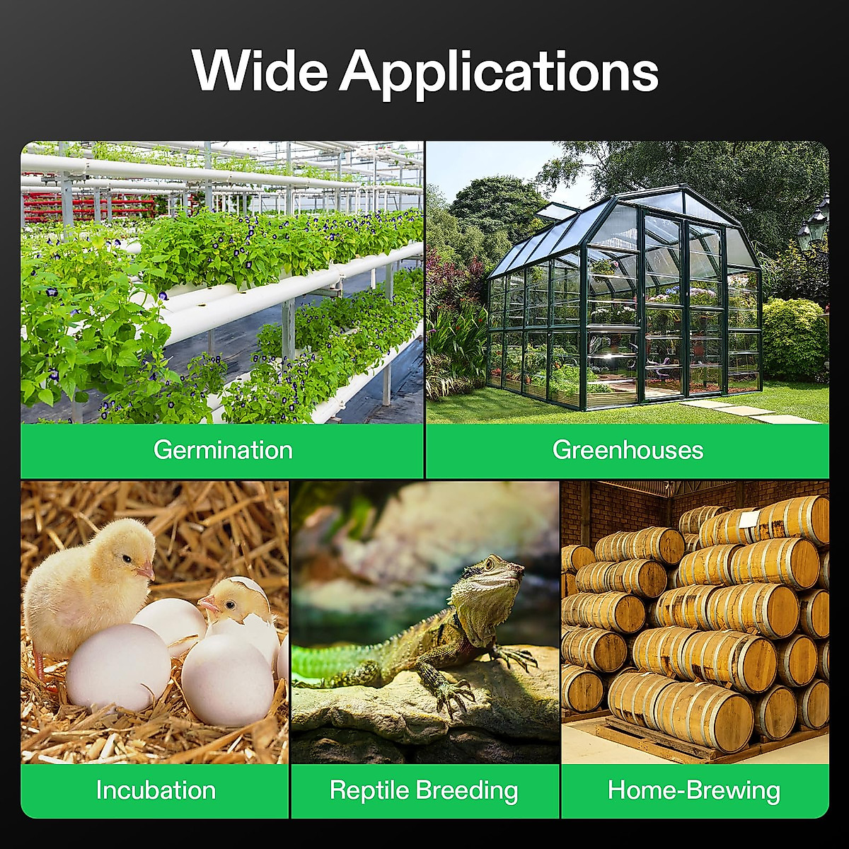 VIVOSUN Humidity Controller, 1500W Dual-Stage Outlet, Pre-Wired Digital Humidistat with Dual LED Displays for Humidifier/Dehumidifier/Fan, Ideal for Greenhouse, Grow Tent, Home-Brewing, Mushroom