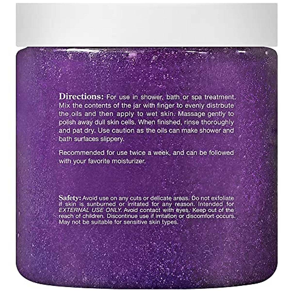 Lavender Oil Body Scrub Exfoliator with Shea Butter and Grapefruit Oil by Majestic Pure - Exfoliate & Moisturize Skin, Fights Acne - 10 oz
