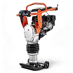 SuperHandy Jumping Jack Tamping Rammer 209cc 7HP 4-Stroke Gas Engine - 3500 lbs Impact Force, 137lbs Weight, 26" Max Compaction Depth, for Soil, Gravel, Footings, Concrete Slabs, and Foundations