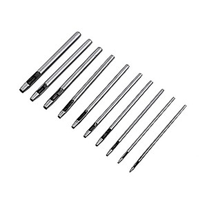 Punch Leather Tool Round Hollow Puncher Hole Craft Set for Leathercraft Belt 0.5-5mm