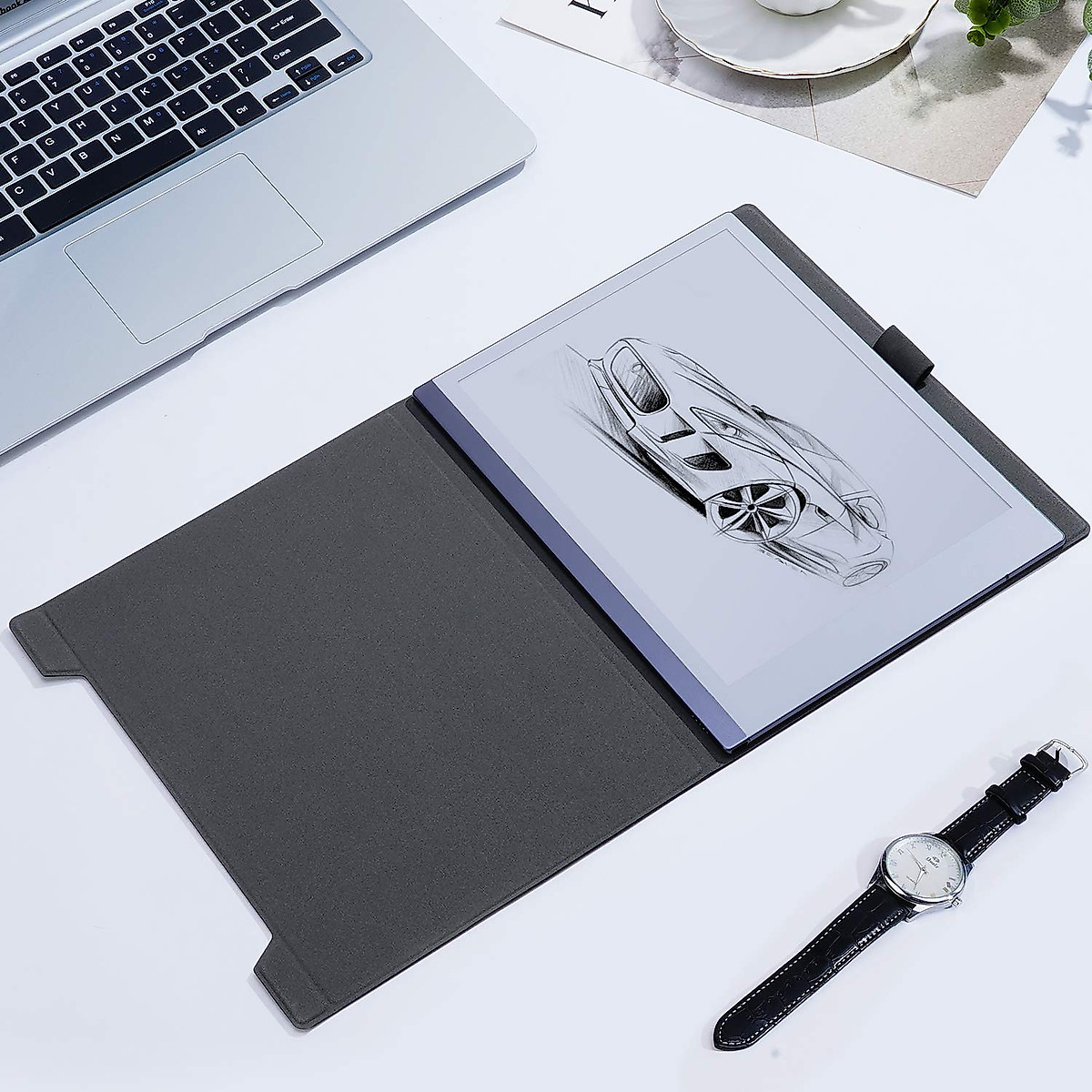 Ayotu Case for Remarkable 2 Paper Tablet 10.3" 2020 Released, Premium PU Leather Cover with Pen Holder, Only for Remarkable 2