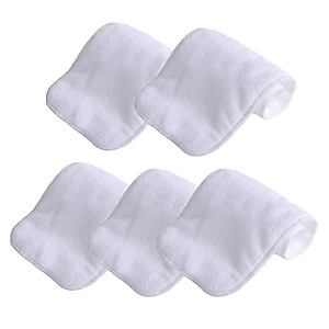 Kawaii Adult Diaper Liner Booster Pad Insert, Highly Absorbent Reusable Cloth Diaper Pads, Oversize 4-Layer (19 x 7.5) Pack of 5