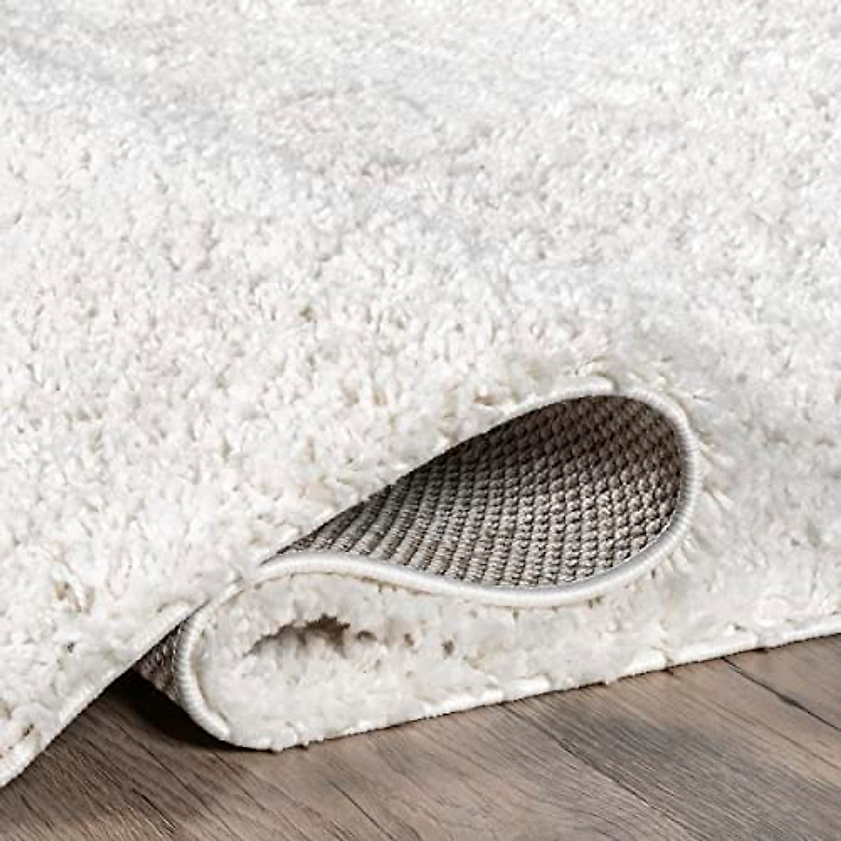 nuLOOM Marleen Contemporary Shag Area Rug, 4' x 6', White