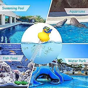 Doli Yearning Swimming Pool Thermometer Floating Easy Read Pond Thermometer with String| Shatter Resistant| for Outdoor & Indoor Swimming Pools, Spas, Hot Tubs| Classic Duck