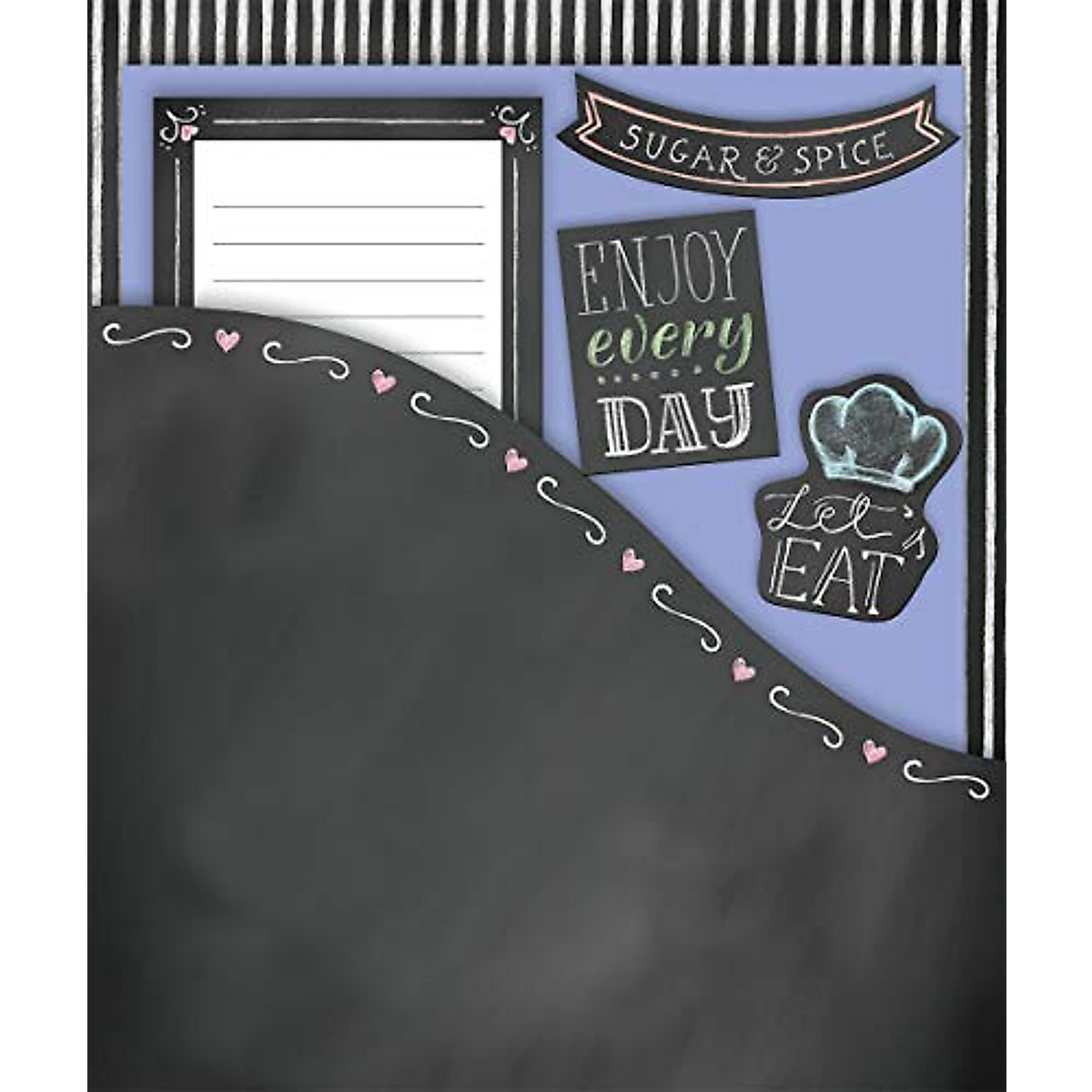 Deluxe Recipe Binder - Favorite Recipes (Chalkboard) - Write In Your Own Recipes