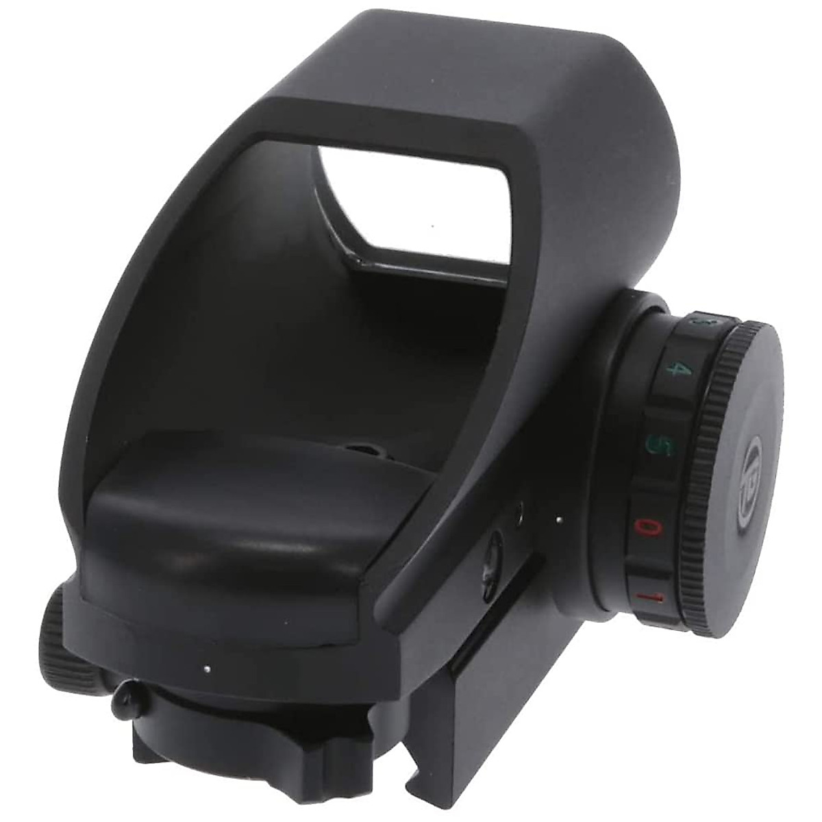 TruGlo TG-TG8380B TruBrite Multi Reticle Dual Color Red and Green Open Dot Hunting Tactical Sight with Weaver Mount System, Black