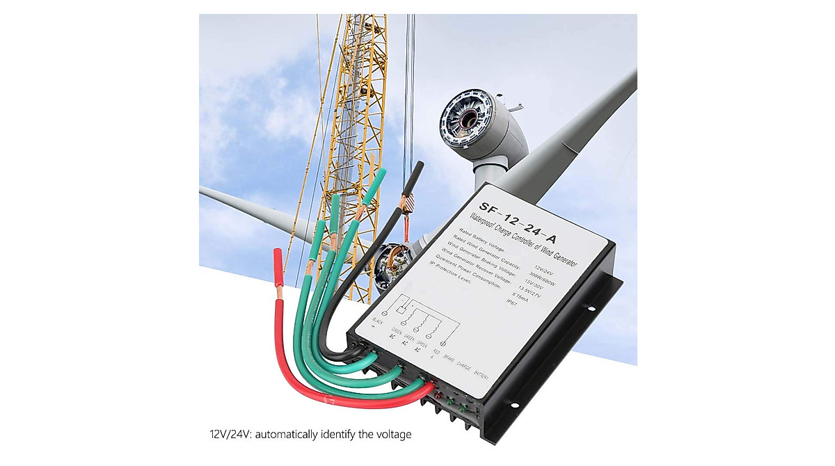 Automated Wind Charge Controller for 12V/24V Systems