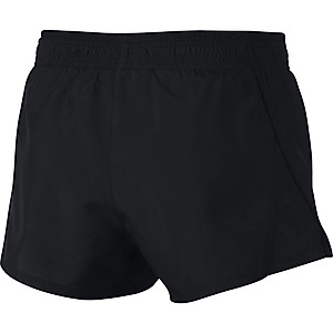 NIKE Women's 10K Running Shorts, Black/Black/Black/Wolf Grey, Small