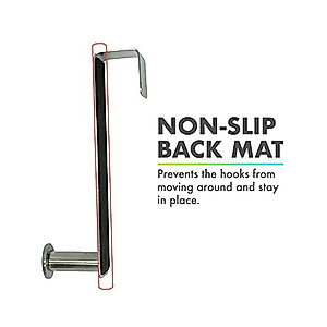 Hooks for Cabinets and Cupboards, Shower Hooks Towel Hanger for Glass Door, Towel Hooks for Kitchen Bathroom Cabinets Cupboards, Stainless Steel Utility Hooks, Pack of 4, Silver