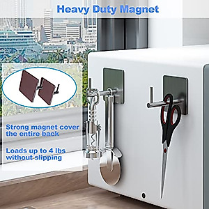 Magnetic Paper Towel Holder, ISMINDEE Strong Magnet Paper Holder for Refrigerator, Heavy Duty Magnetic Tools Holder for Camper