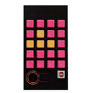 Tai-Hao Blank Rubber Gaming Keycaps : Blank No.2 Compatible with All MX Types Keyboards