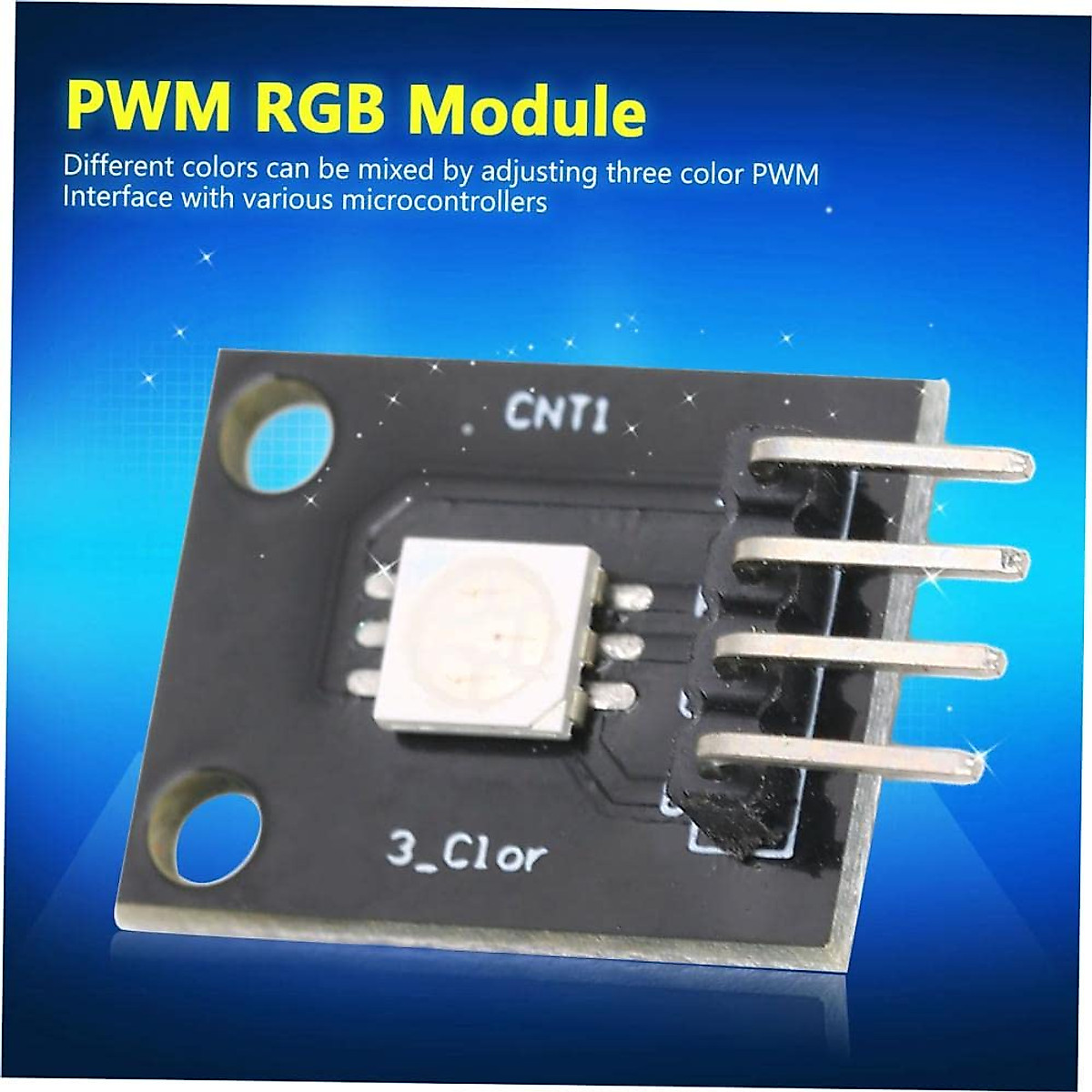 haillusty Create Stunning RGB Light Effects with This KY-009 SMD Board - DIY Electronic Kit with 3 Color Light and PWM Modulator a PCB Board - Compatible with 5V Power Supply