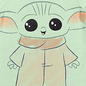 STAR WARS The Mandalorian The Child Newborn Baby Boys Romper and Sunhat Green 6-9 Months