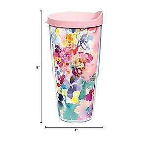 Tervis CreativeIngrid Aura Made in USA Double Walled Insulated Tumbler Travel Cup Keeps Drinks Cold & Hot, 24oz, Classic