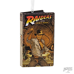 Hallmark Indiana Jones Movie Retro Video Cassette Case Plastic Christmas Ornament (0003HCM1096)