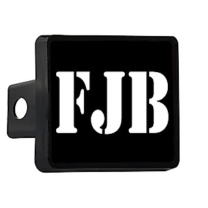 Funny Chant Let's Go Brandon Trailer Hitch Cover Plug Great Gift Idea FJB