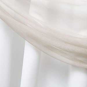 Exclusive Home Curtains EH8462-02-2-84H Crescendo Lined Blackout Hidden Tab Top Curtain Panel Pair, 52x84, Champagne