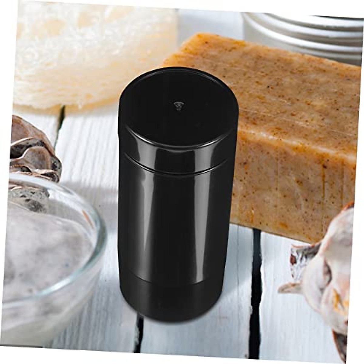 Empty Refillable Bottle 24 pcs for Refillable Cosmetic Aroma Bottle Filling Mini Balm Stick Tube Bottles Cream Black DIY Sample Empty Up Containers Lip Crafting Care Gloss Lipstick Round Tubes ( Color