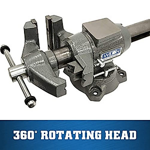 Wilton 5-1/2" Multi-Purpose Bench Vise, 360° Rotating Head & Base, 5" Max Opening (550P)