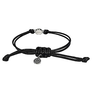 Harley-Davidson Women's Bar & Shield Outline Circle Wax Cord Bracelet HDB0404