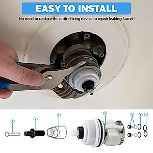 RP32104 Delta Shower Cartridge Replacement for Delta Monitor 17 Series (1998-2005) Dual Function Bath Tub and Shower Faucet Parts Delta Shower Faucet Cartridge Assembly