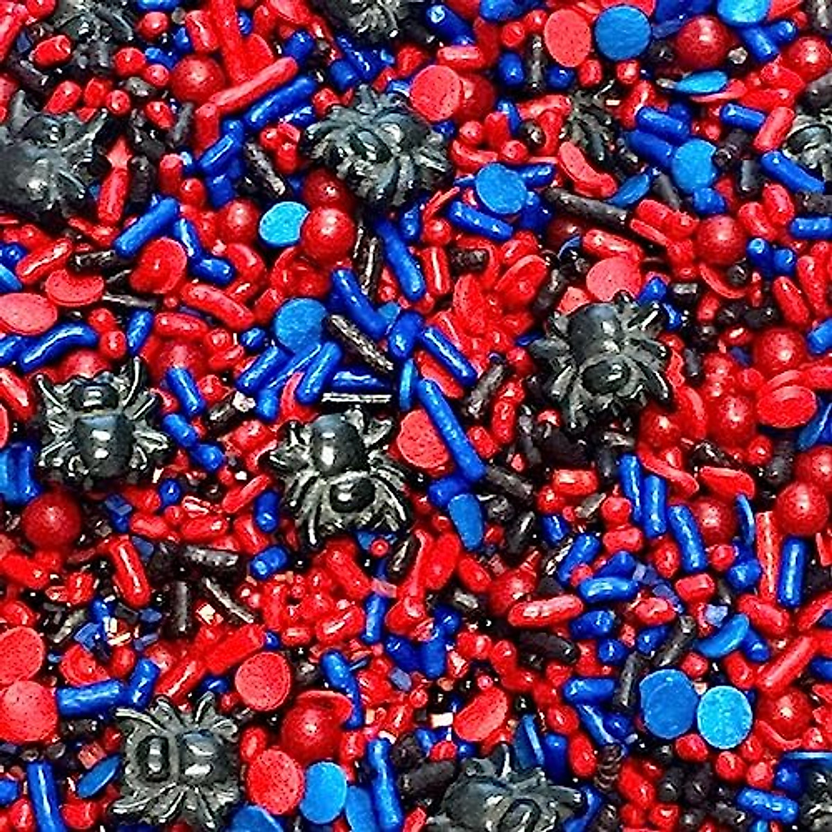 COOL MOM SPRINKLES Red And Blue Sprinkles (4 oz.) – Themed Birthday Sprinkles for Decorating Cakes, Cupcakes, Cookies & Desserts – Mixed in the USA/Gluten-Free