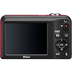 Nikon Coolpix L29 16.1 MP Point and Shoot Camera with 5x Optical Zoom (Red)