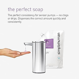 simplehuman Moisturizing Liquid Hand Soap Refill Pouch, 34 Fl Oz (Pack of 1), Fragrance Free, Count