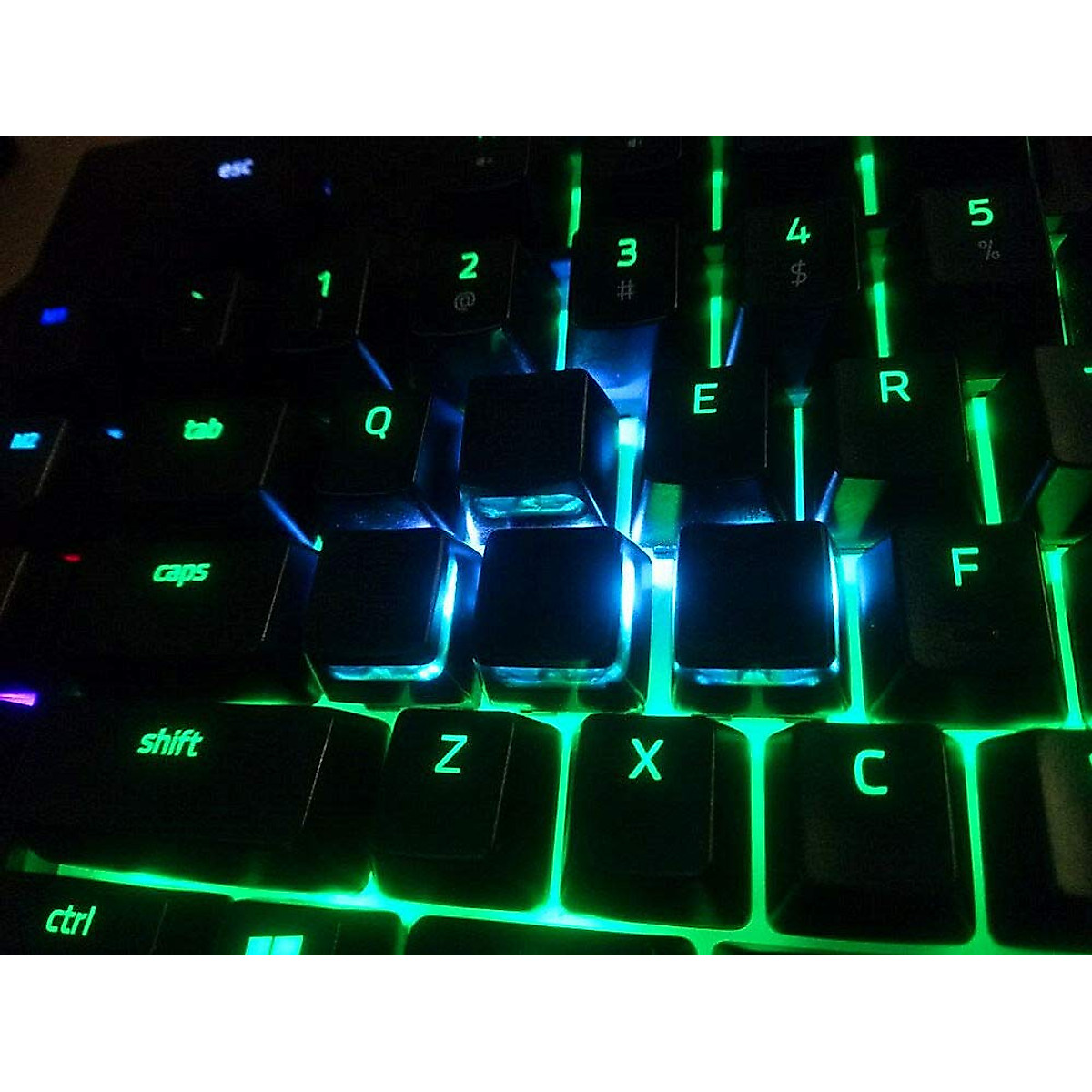 Handmade R4/ECS Keycap Resin Solid Wood Shine Through Backlit Key Cap OEM Profile for Cherry MX Mechanical Keyboard Gaming Replacement (Ebony)