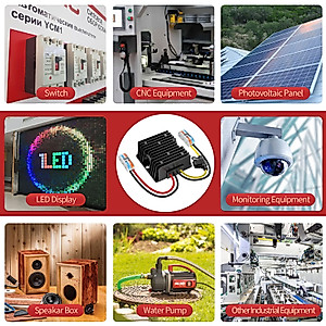 12V to 24V Step up Converter 15A 360W, 12 Volt to 24 Volt Step up Converter with Fuse Waterproof and Wire Terminal Block, 12-24 Volt Converter for Golf Cart Vehicle Boatetc. (Accept DC9-20V Inputs)