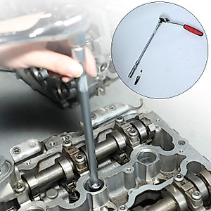 16mm Magnetic Thin Wall Spark Plug Socket Universal Joint 3/8-Inch Drive Swivel Socket Removal Tool 12pt 96L (16mm) Compatible with BMW